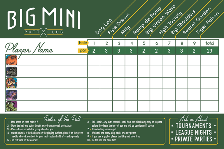 Big Mini Putt Club – Chicago's Indoor Mini Golf Bar and Lounge